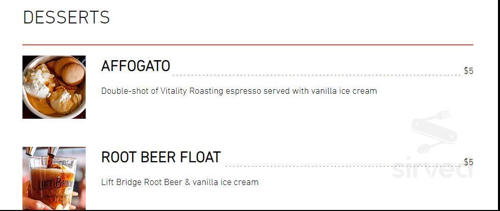 Acadia menus in Minneapolis, Minnesota, United States