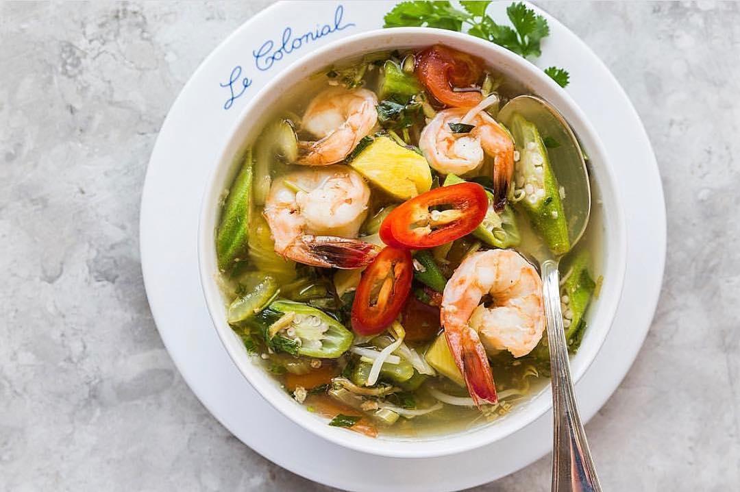 Le Colonial menu in Houston, Texas, USA