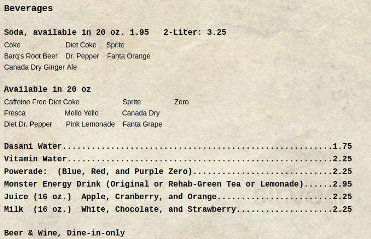 Two Brothers Pizza & Mexican menu in Sandwich, Massachusetts, USA