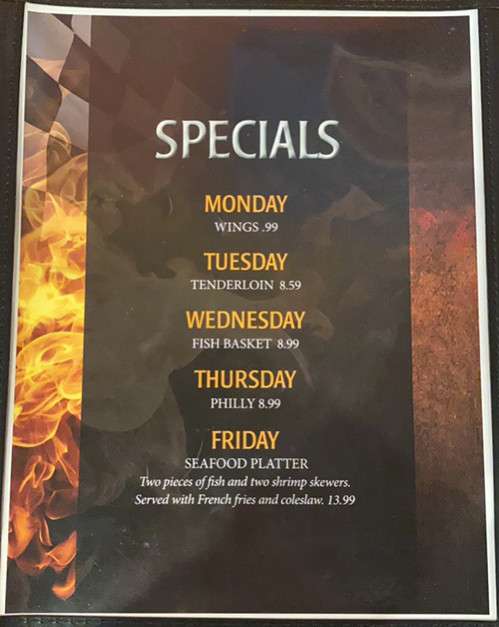 Legendz Sports Bar and Grill menu in French Lick, Indiana, USA