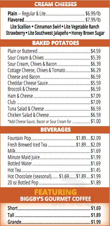 Barry Bagels Downtown Toledo menus in Toledo, Ohio, United States