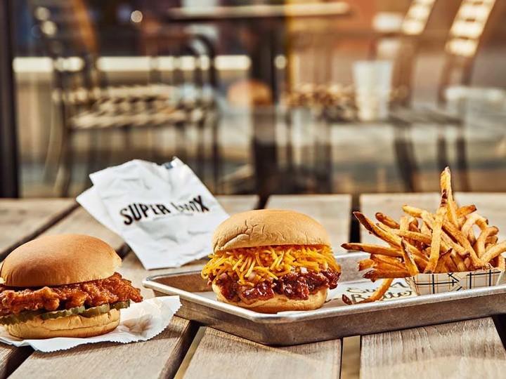 Super Chix menu in St. George, Utah, USA