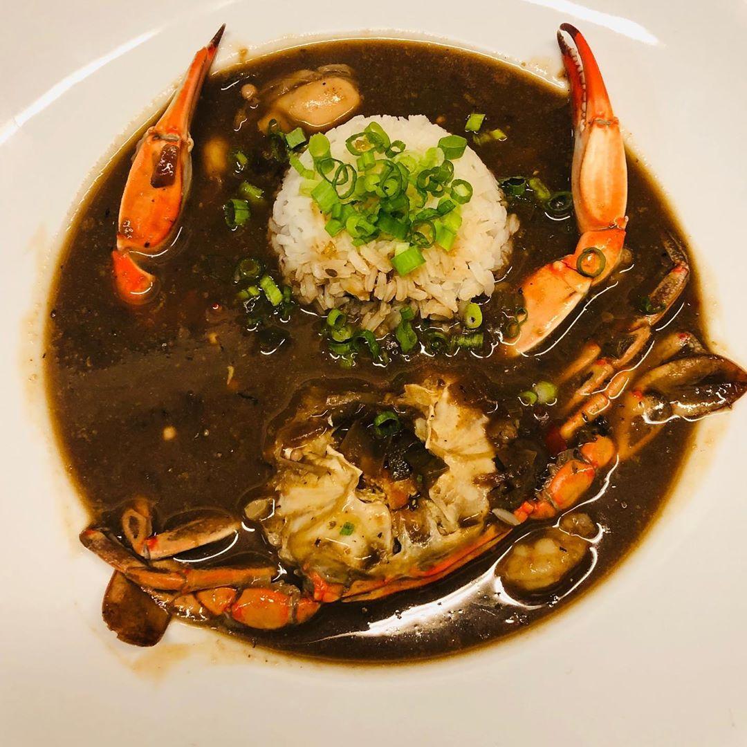 Basin Seafood and Spirits menu in New Orleans, Louisiana, USA