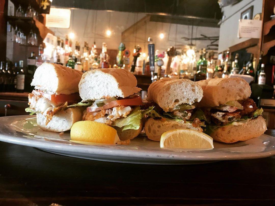 Basin Seafood and Spirits menu in New Orleans, Louisiana, USA