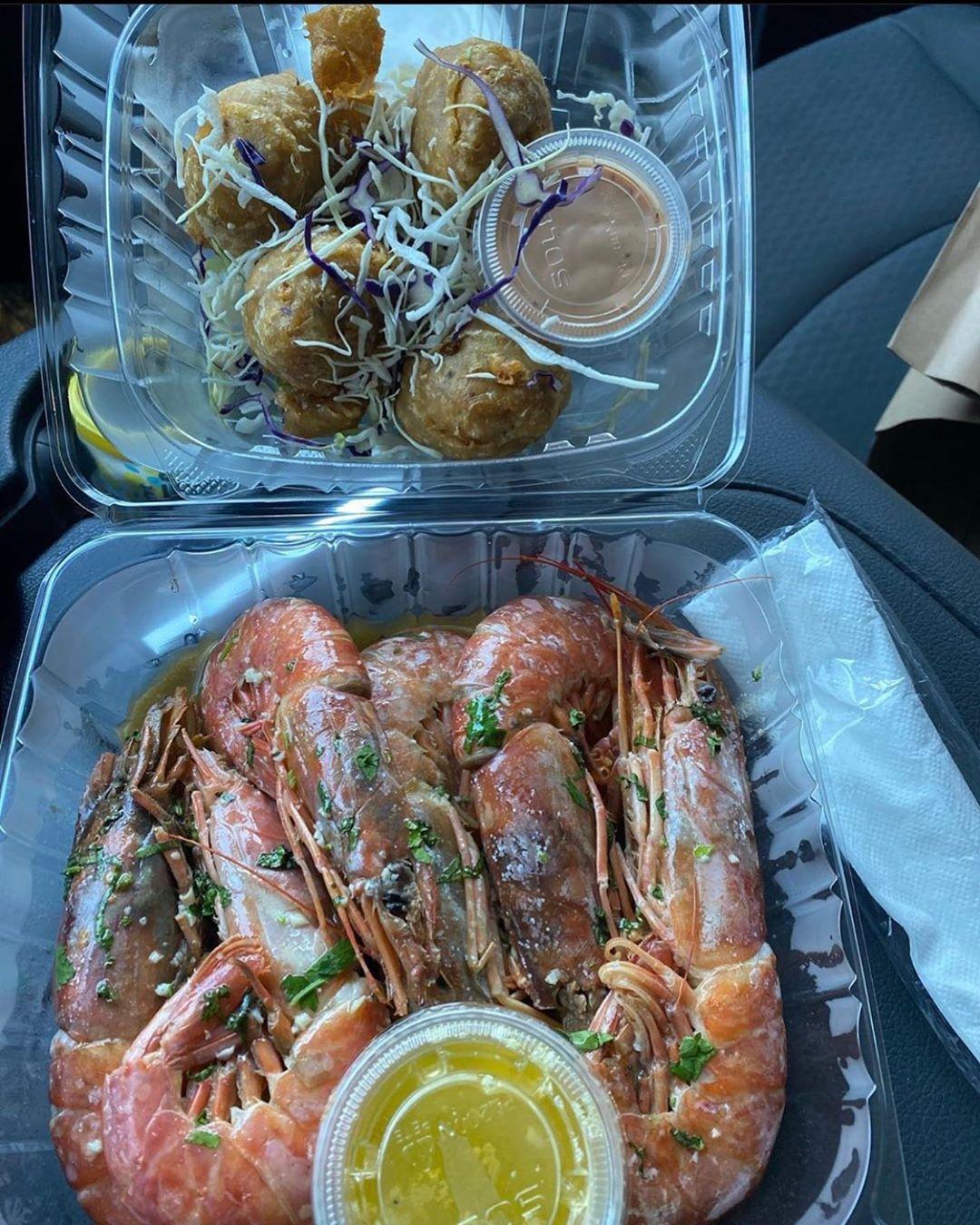 Basin Seafood and Spirits menu in New Orleans, Louisiana, USA