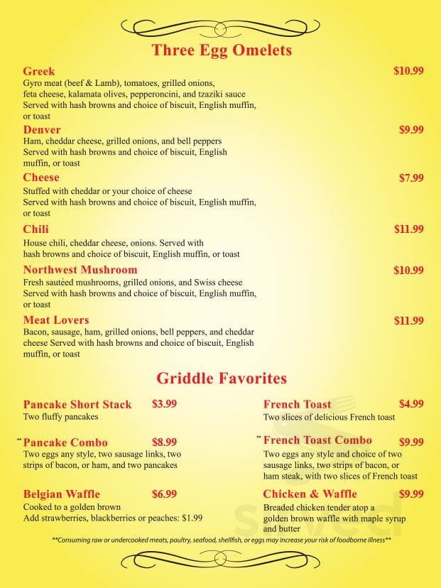 Menu for Old Town Burger & Breakfast in Battle Ground, Washington ...