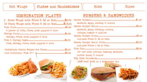 Tnt Hot Wings menu in Spartanburg, South Carolina, USA