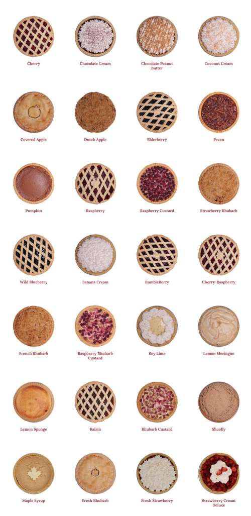 Shakespeare Pies menu in Shakespeare, Ontario, Canada