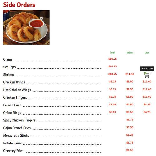 Highlands Pizza menu in Lowell, Massachusetts, USA