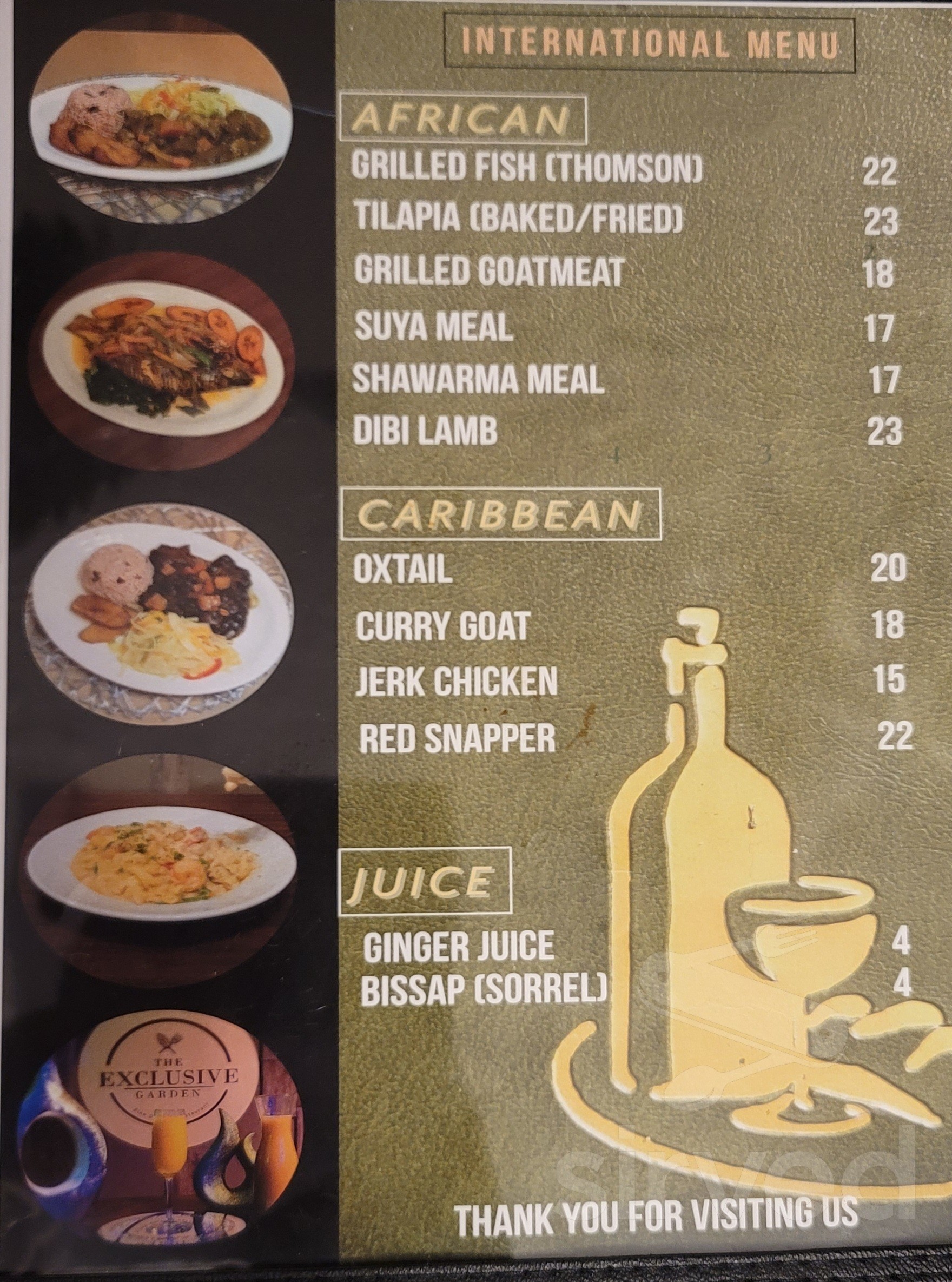 The Exclusive Garden menus in Essex, Maryland, United States