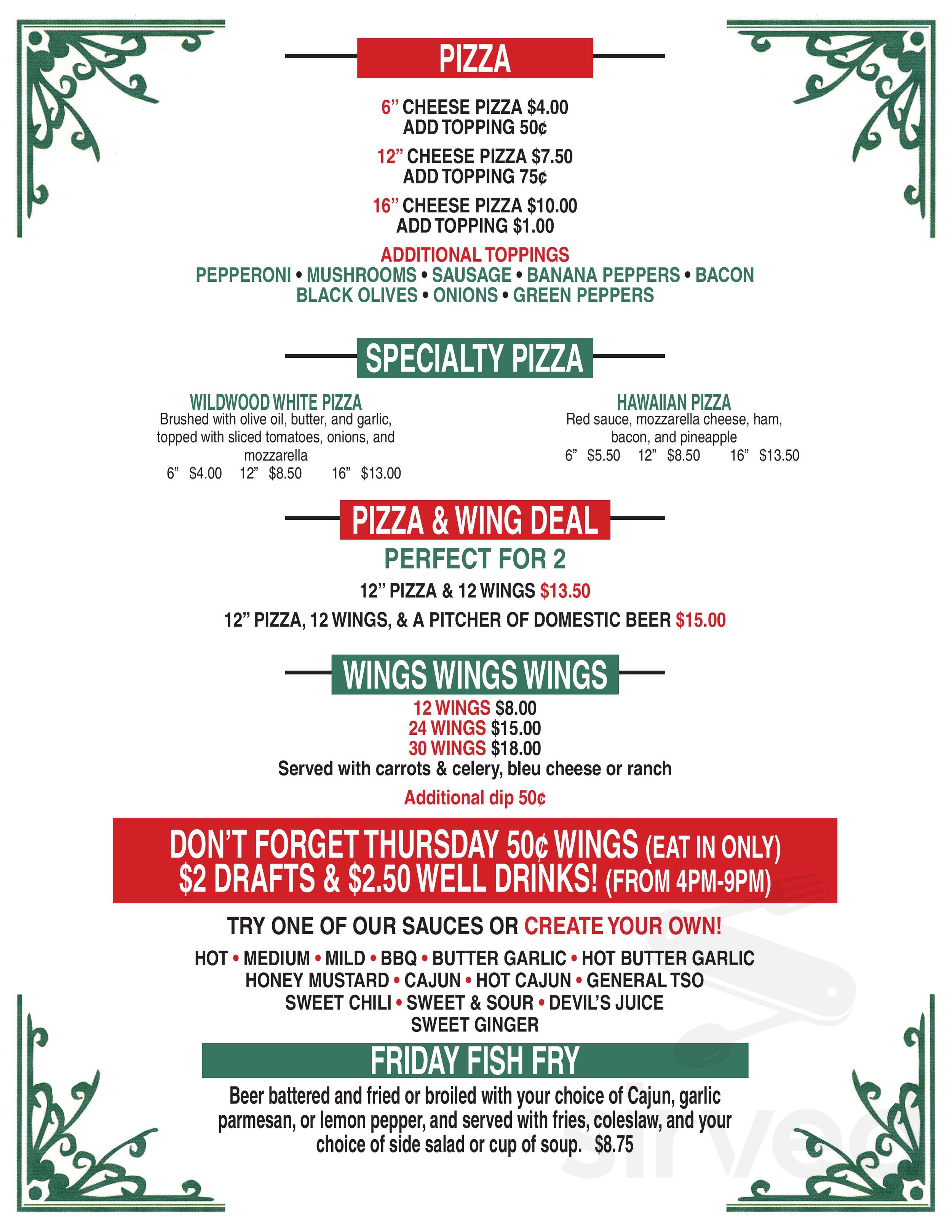 The Wildwood Grill and Saloon menus in Salamanca, New York, United States