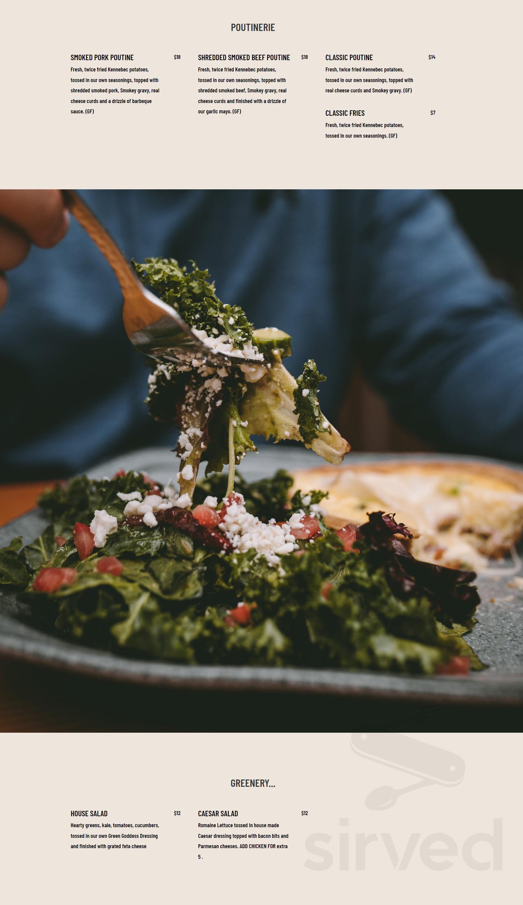 Smugglers Trail Caskworks (Brewery and Kitchen) menu in Langley Twp ...