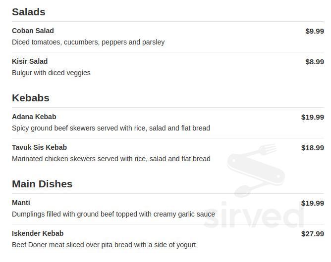 Menu for A Ramblin Rose in Rowlett, Texas, United States