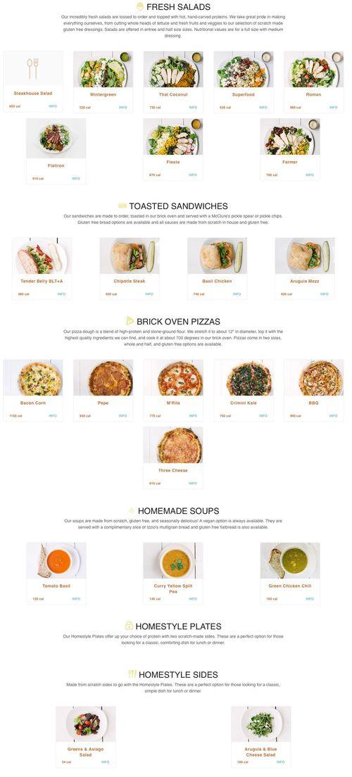 Modern Market Eatery menu in Denver, Colorado, USA