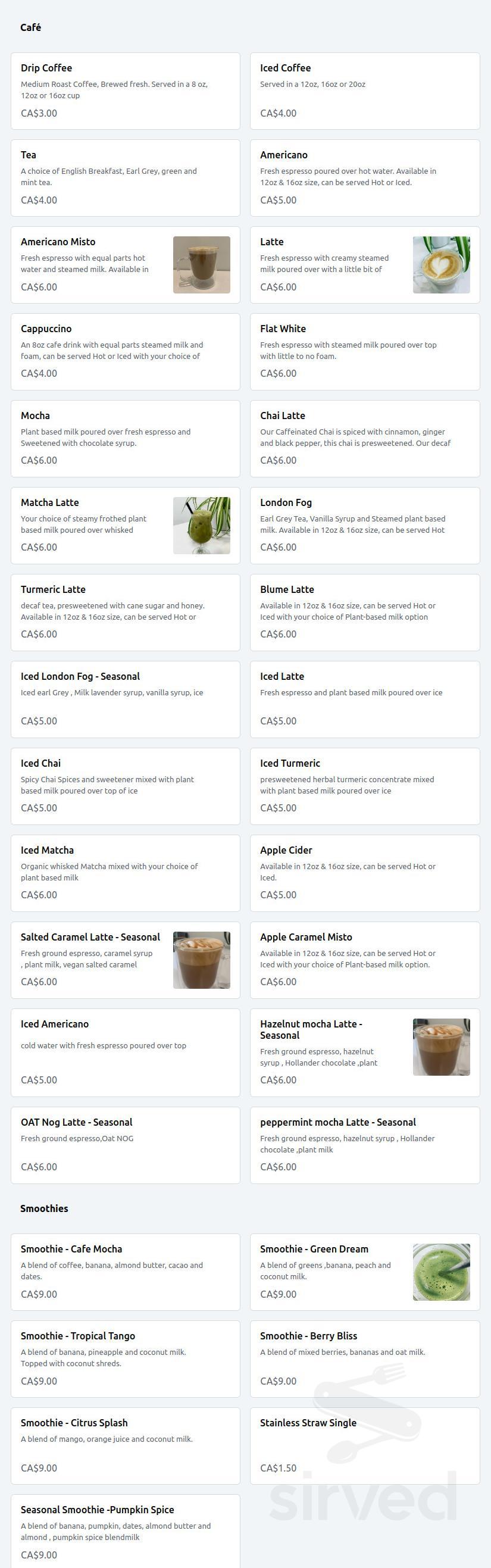 fig kitchen & market menus in Uxbridge, Ontario, Canada