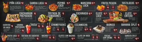 Fruteria Tostitos menu in Arlington, Texas, USA