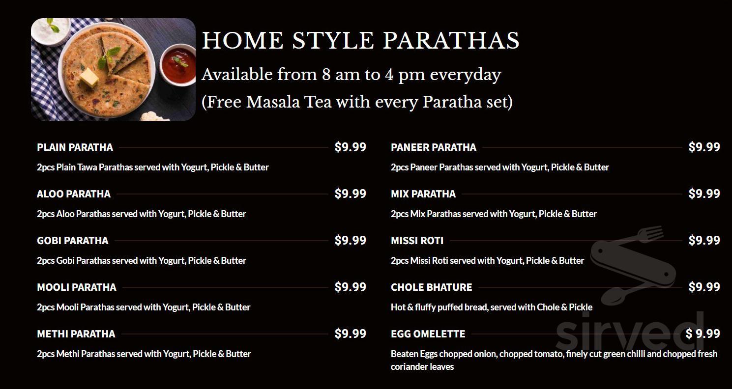 Dhaba Junction menu in Brampton, Ontario, Canada