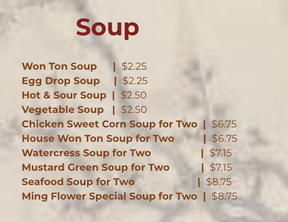 Ming Flower Menu Columbus Oh | Best Flower Site