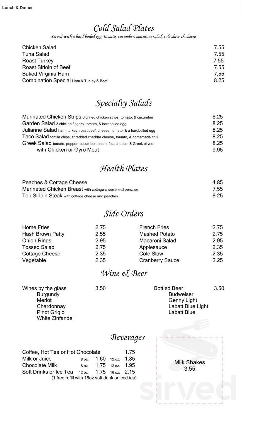 Riki's Family Restaurant menus in Fairport, New York, United States