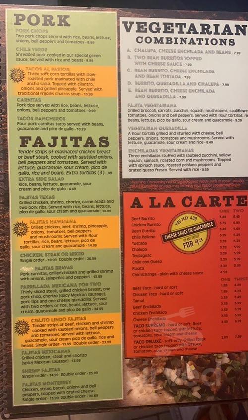 Cielito Lindo Mexican Grill & Cantina menu in Osceola, Arkansas, USA