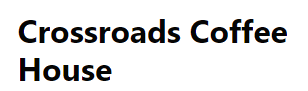 Menu for Crossroads Coffee House in Waxhaw, NC | Sirved