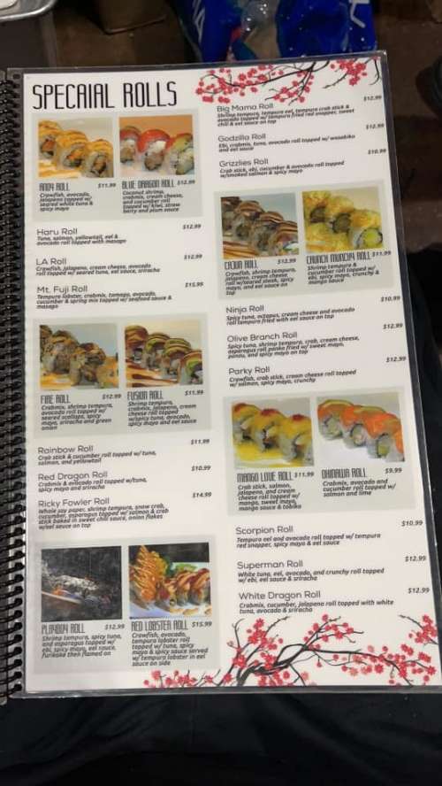 Naru Japanese Restaurant menu in Southaven, Mississippi, USA
