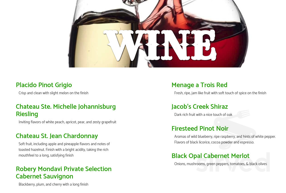 Menu for Muldoon's Saloon & Eatery in Cleveland, OH | Sirved