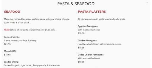 Tosco Brick Oven Pizza Menu - Myerstown, Pennsylvania | Sirved
