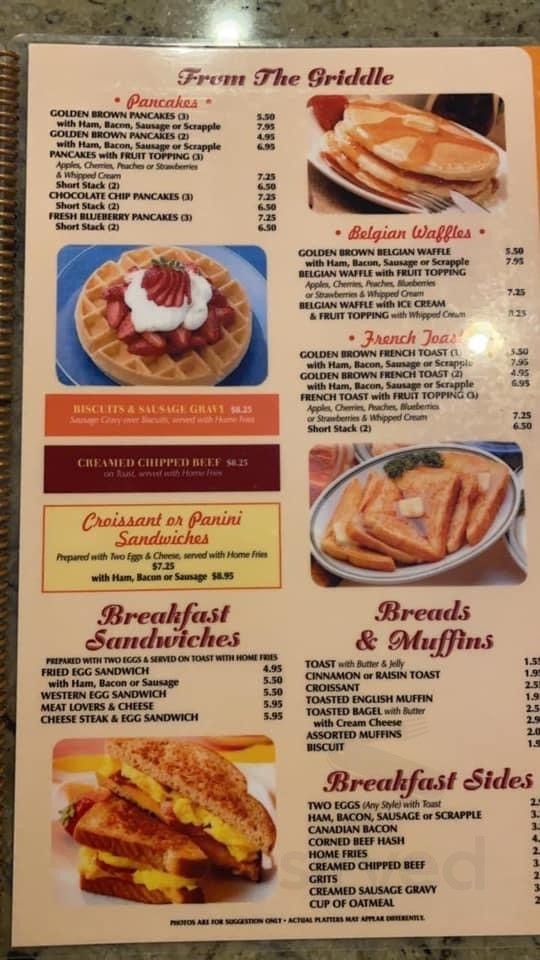 Menu - Carlisle PA's Fairgrounds Diner | Sirved
