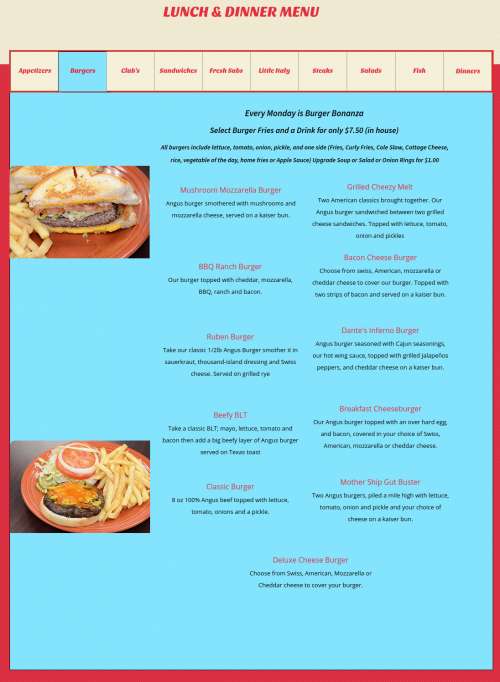 Hugger-Mugger Tasty Recipes menu in New Castle, Pennsylvania, USA