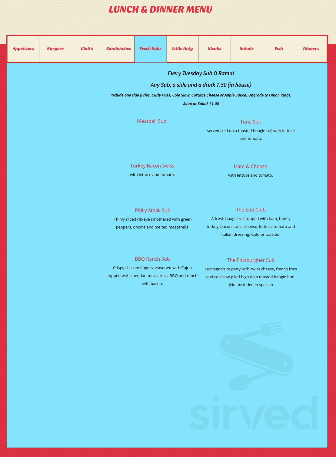 Hugger-Mugger Tasty Recipes menus in New Castle, Pennsylvania, United ...