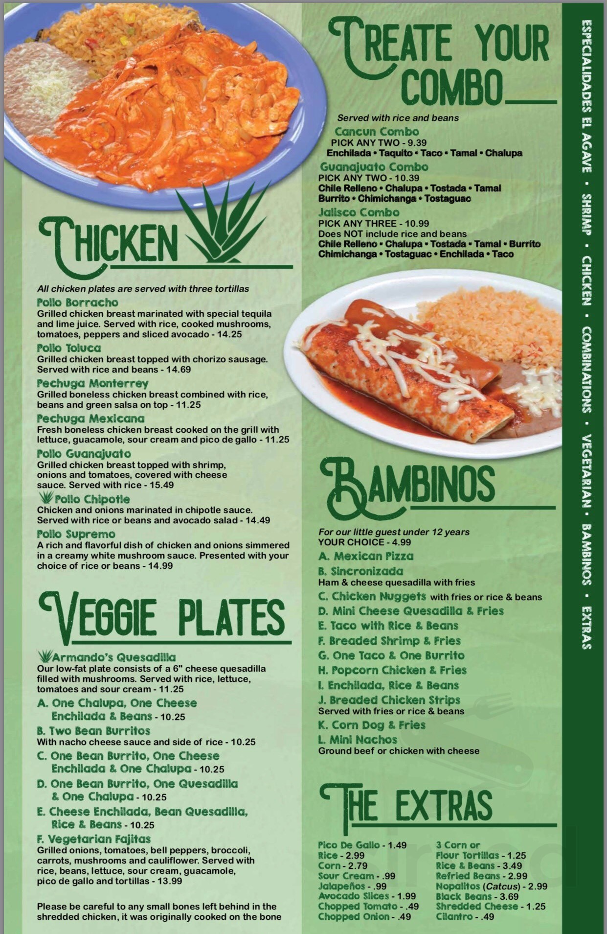 El Agave Mexican Grill & Bar menus in Grand Rapids, Michigan, United States