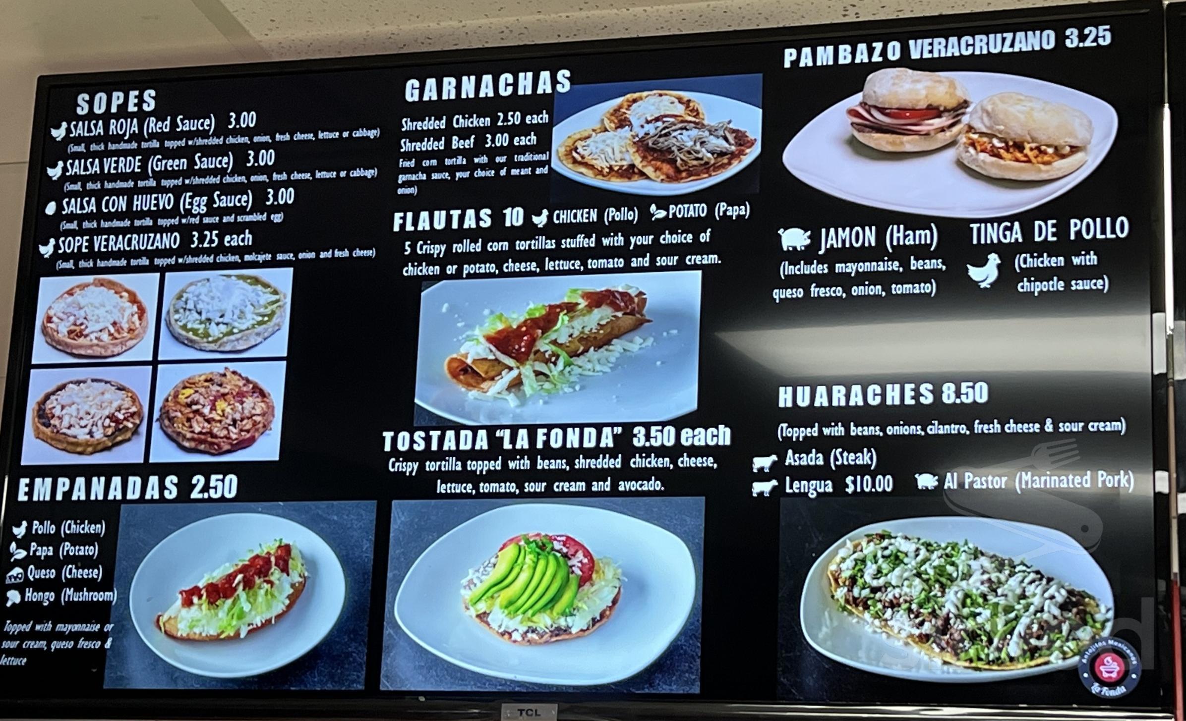 Antojitos Mexicanos La Fonda menus in Crystal Lake, Illinois, United States