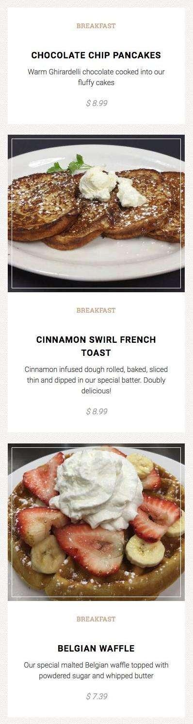 The Lucky Penny Diner and Deli menu in Naperville, Illinois, USA