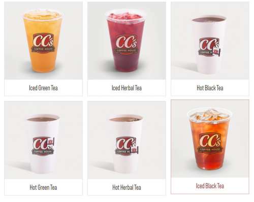 CC's Coffee House menu in Baton Rouge, Louisiana, USA