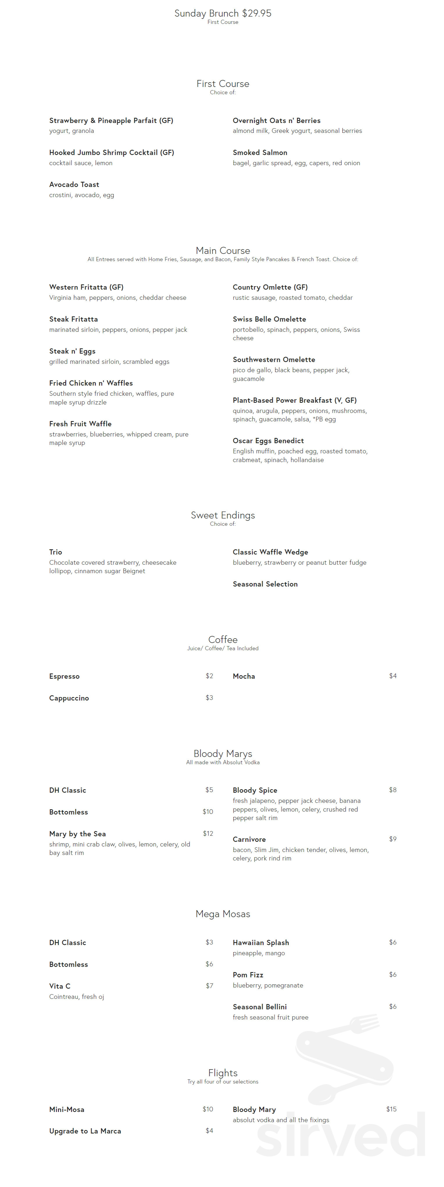 Menu for The Mick in Holyoke, MA | Sirved