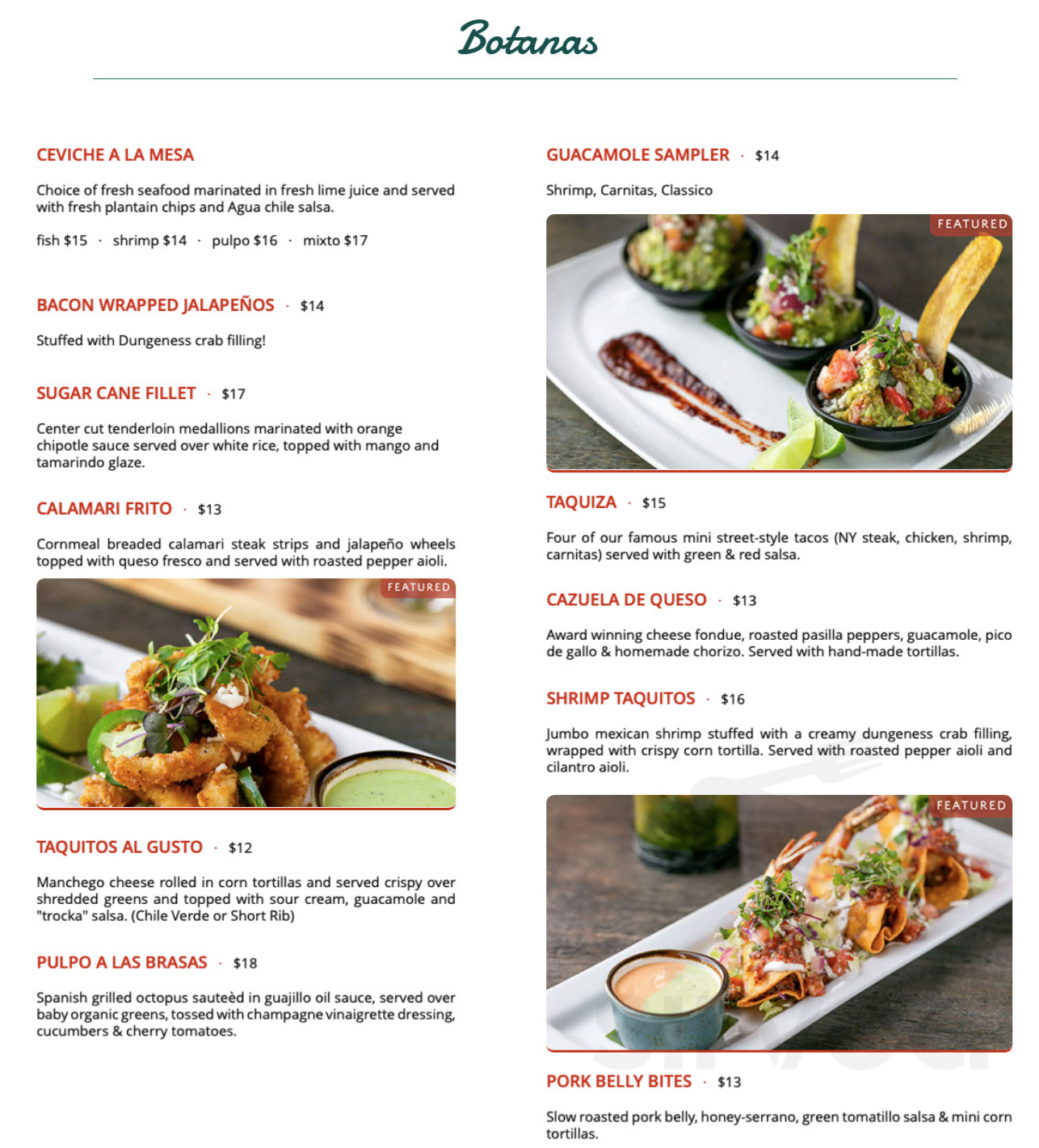 Maiz Cocina menu in Corona, California, USA