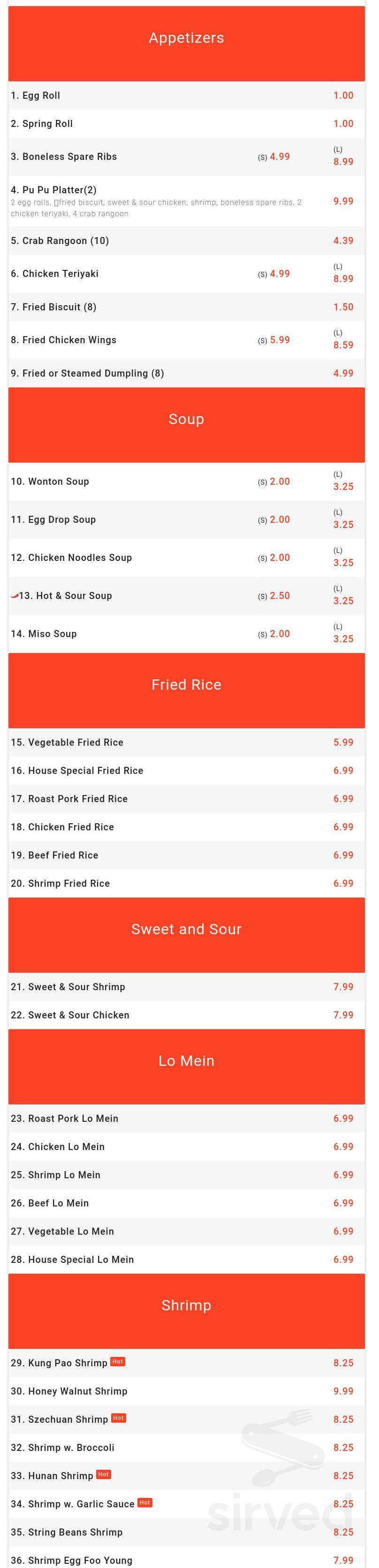 Lucky Buffet menus in Madisonville, Kentucky, United States