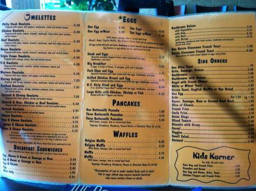 Omelette Cafe menu in Pooler, Georgia, USA