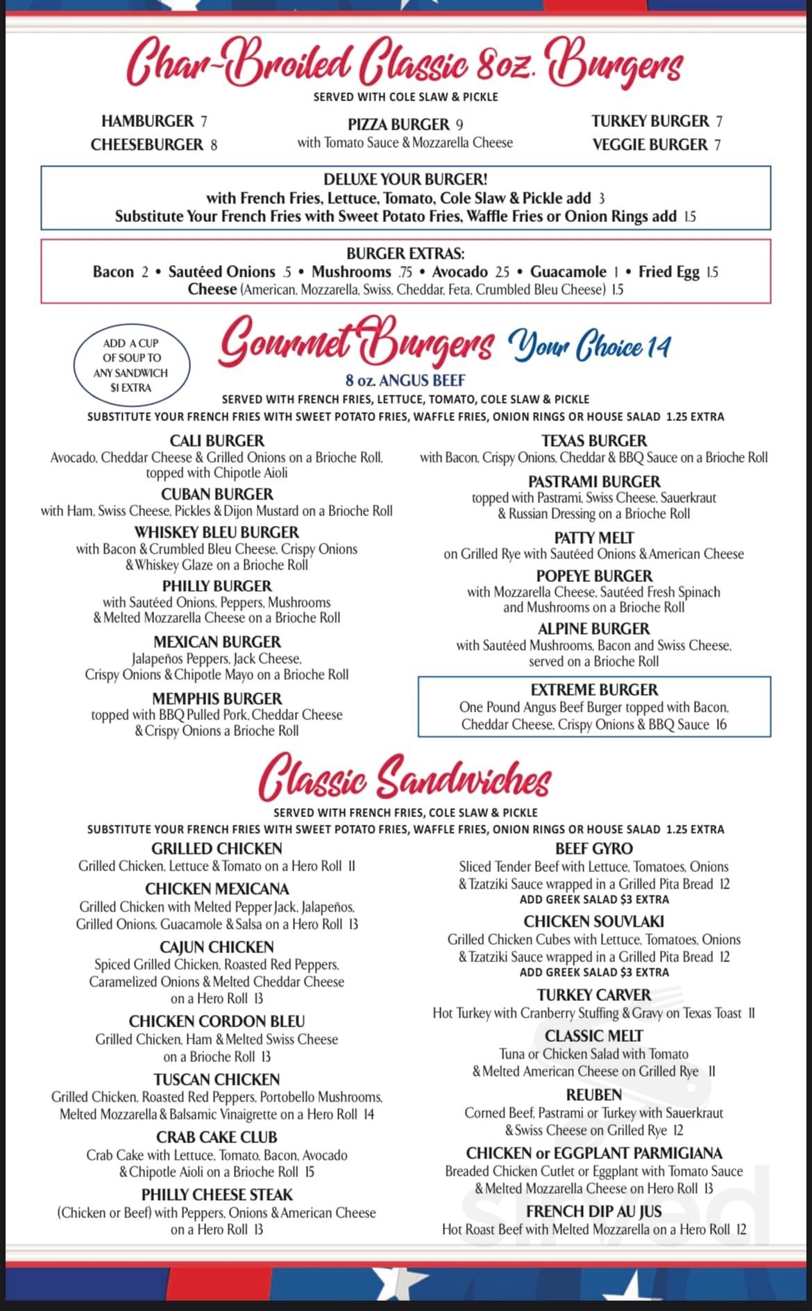 Casi's Family Diner And Restaurant menu in Liberty, New York, USA