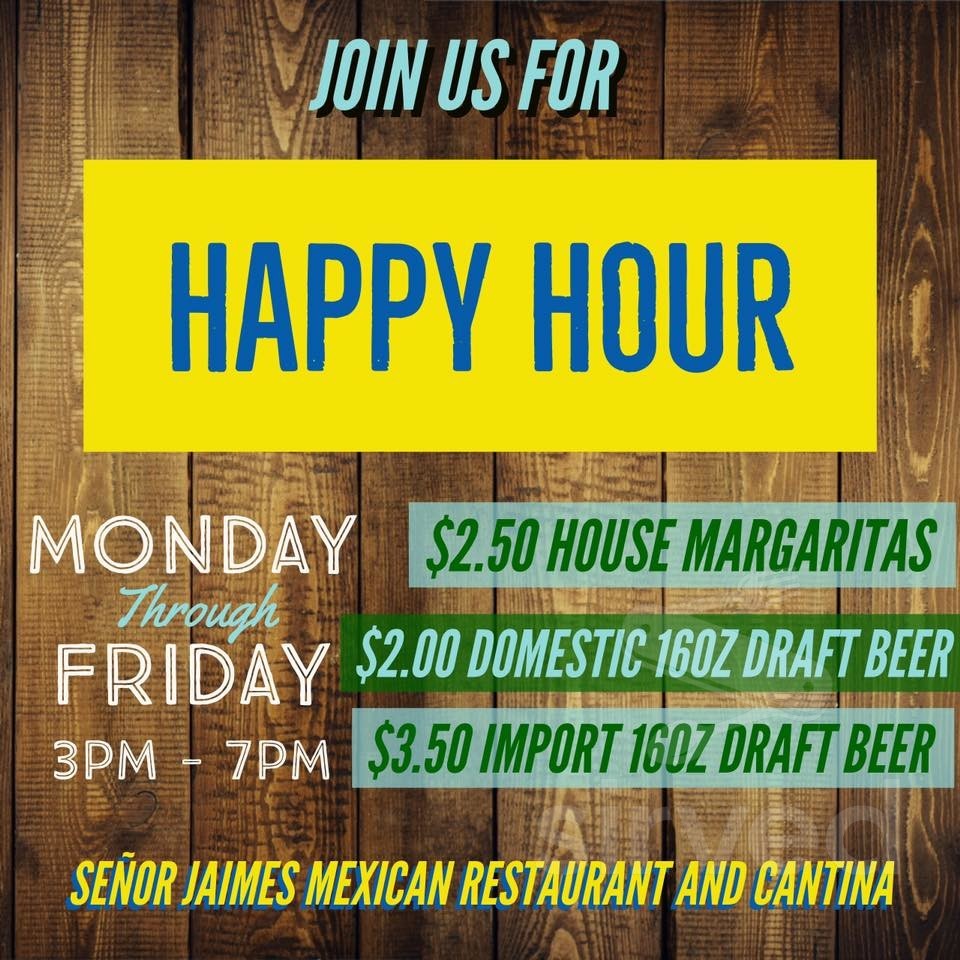 Señor Jaime's Mexican Restaurant menus in Corpus Christi, Texas, United ...