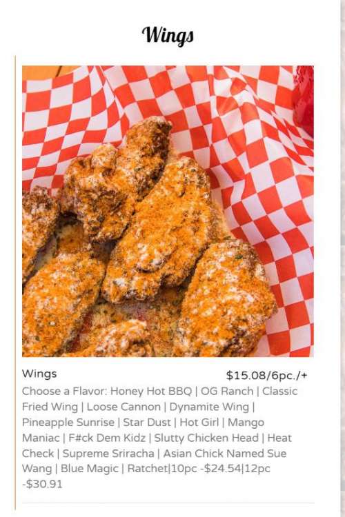 The Potluck menu in Austin, Texas, USA