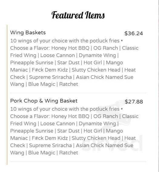 The Potluck menu in Austin, Texas, USA