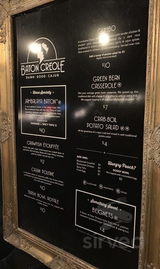 Shangri-La menu in Austin, Texas, USA