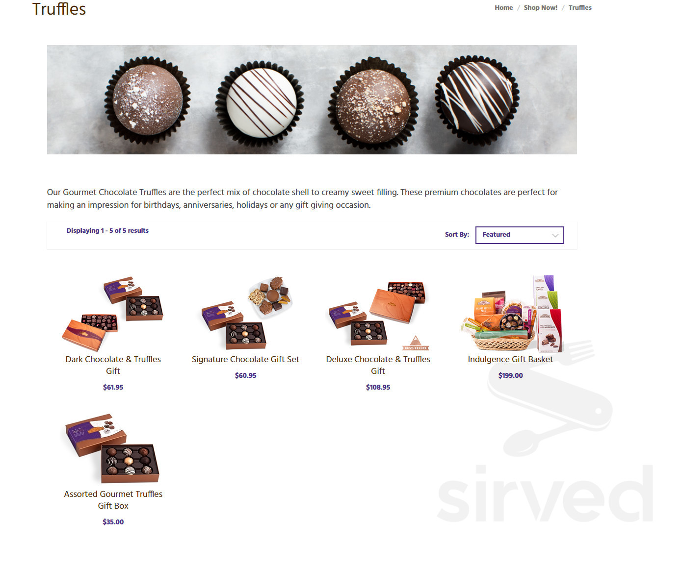 Rocky Mountain Chocolate Factory menus in Leavenworth, Washington ...