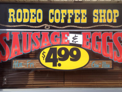 Menu for Rodeo Coffee Shop in Clovis, CA | Sirved