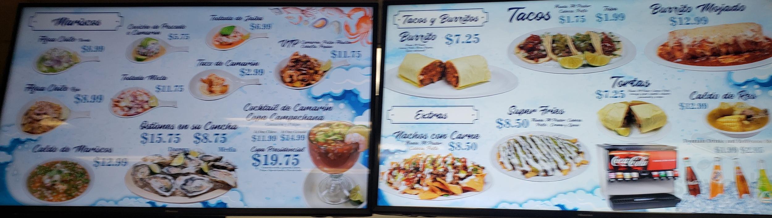 Tacos Y Mariscos El Pariente menu in Pomona, California, USA