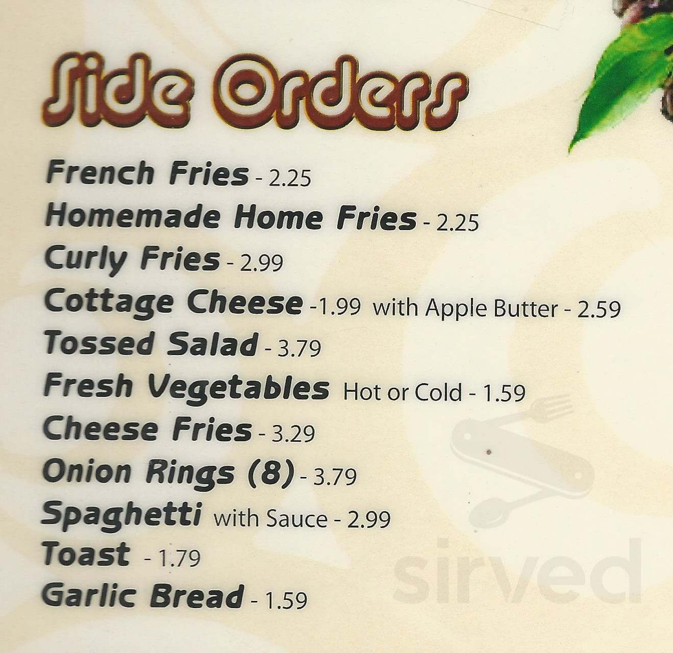 Michael's Restaurant menu in Douglassville, Pennsylvania, USA