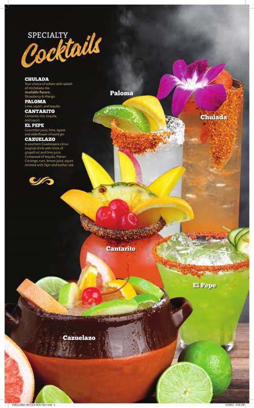 OLA Restobar Downey menu in Downey, California, USA