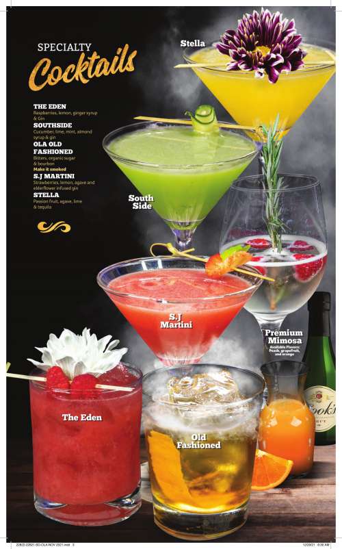 OLA Restobar Downey menu in Downey, California, USA